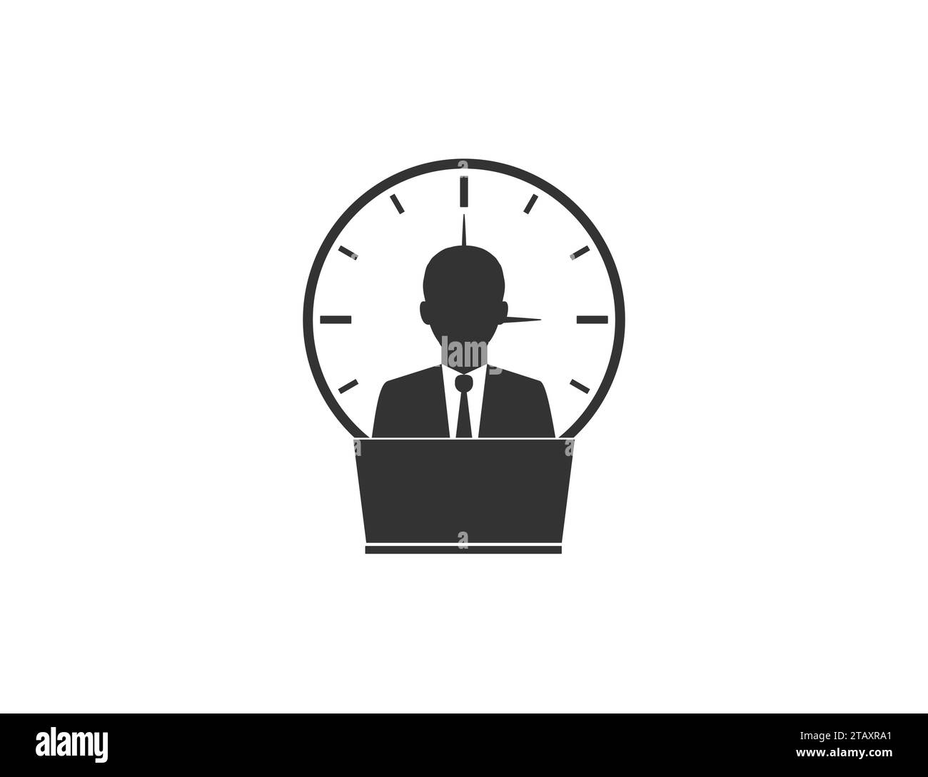 Vector illustration. Overtime time working icon Stock Vector Image ... Vector illustration. Overtime time working icon Stock Vector Image ...