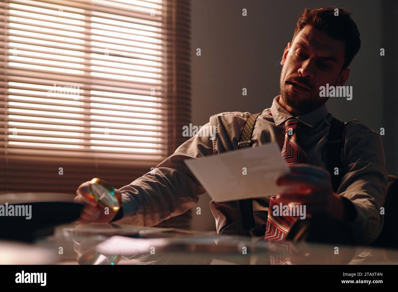 Old blind man retro hi-res stock photography and images - Alamy