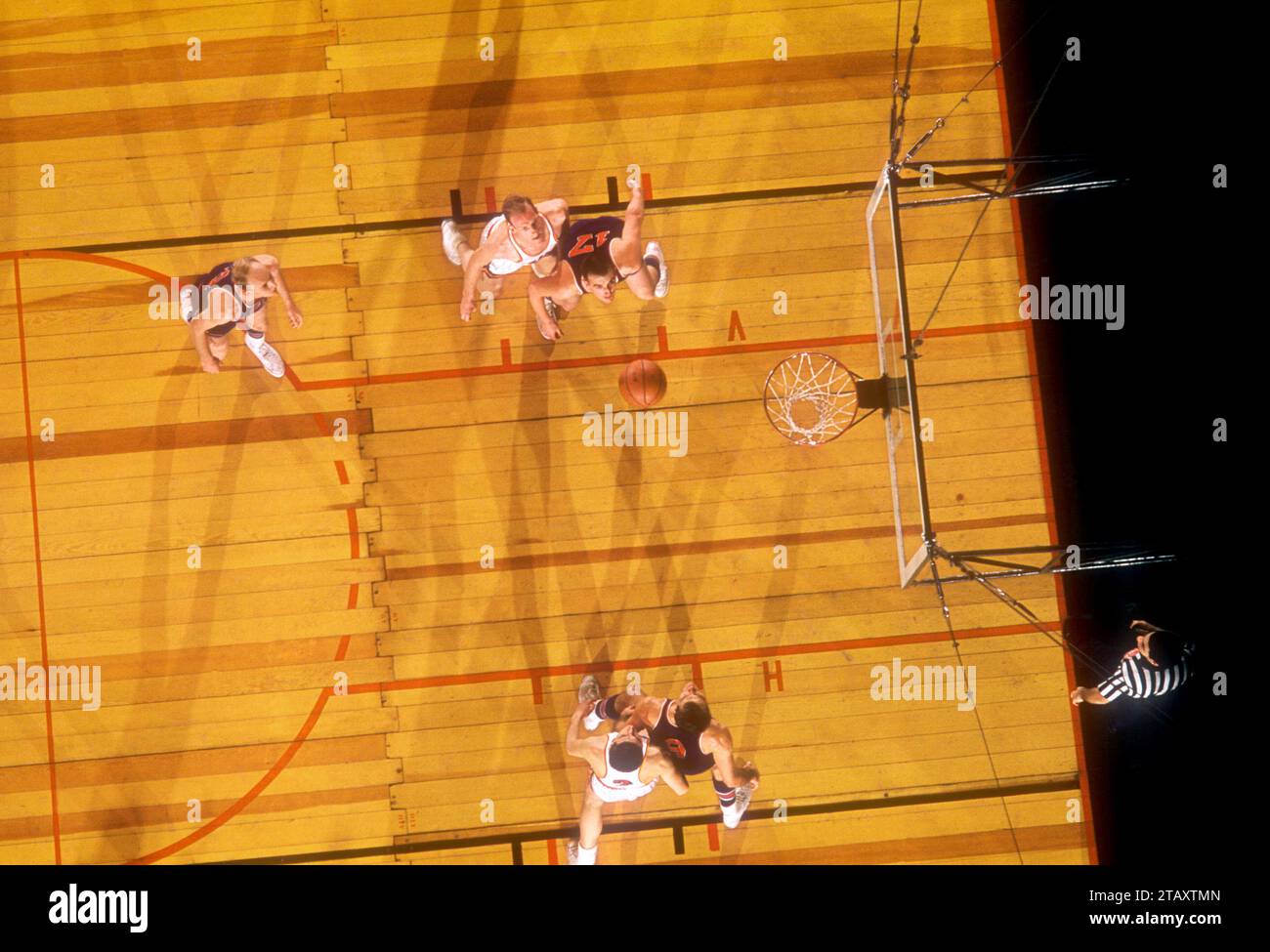 NEW YORK, NY - JANUARY 5: George Yardley #12, Bob Houbregs #17 and Mel ...