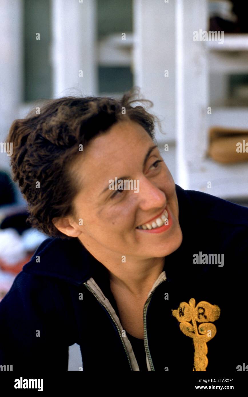 DAYTONA BEACH, FL - APRIL 8: American swimmer Betty Mullen Brey (1931 ...