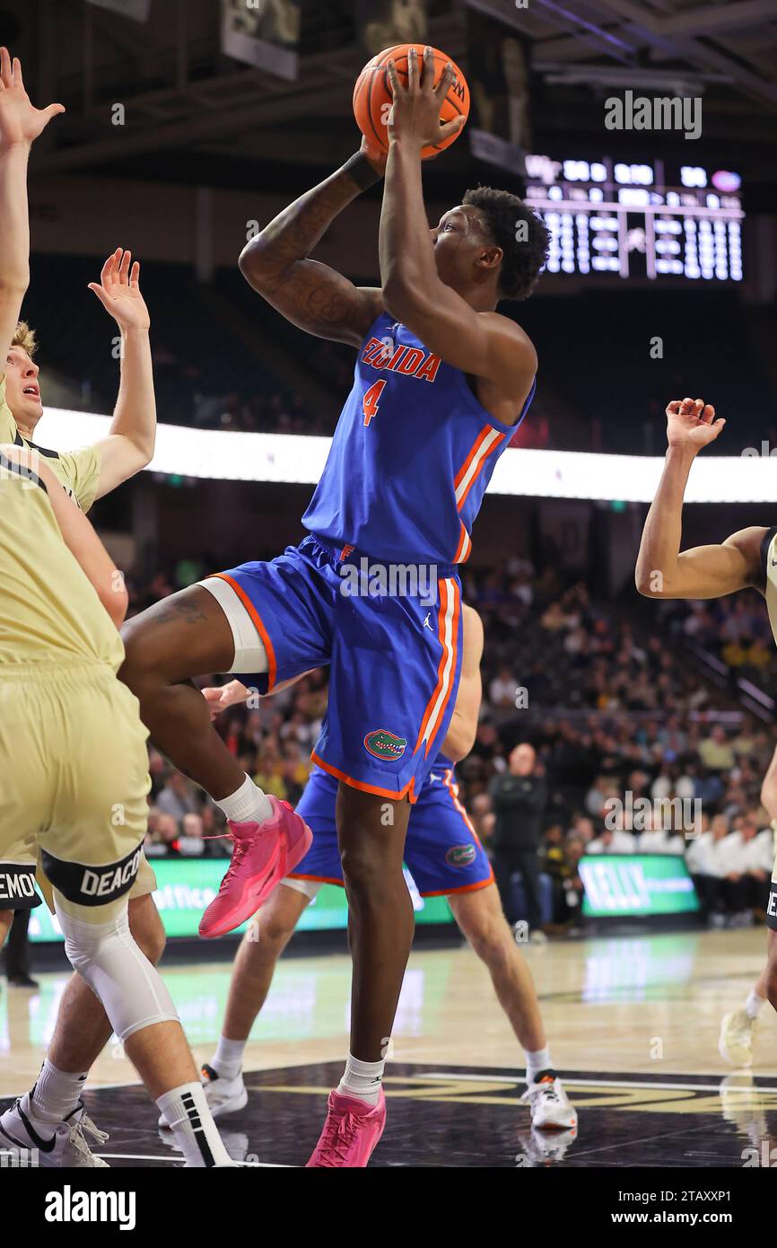 November 29, 2023: University of Florida senior Tyrese Samuel (4) takes ...