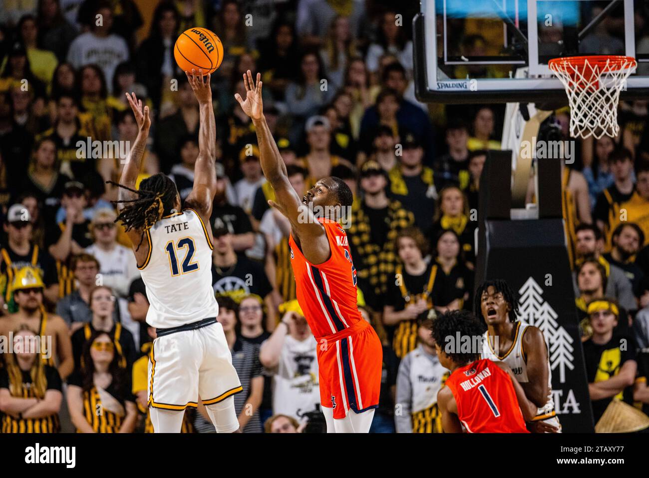 Boone, NC, USA. 3rd Dec, 2023. Appalachian State Mountaineers guard ...