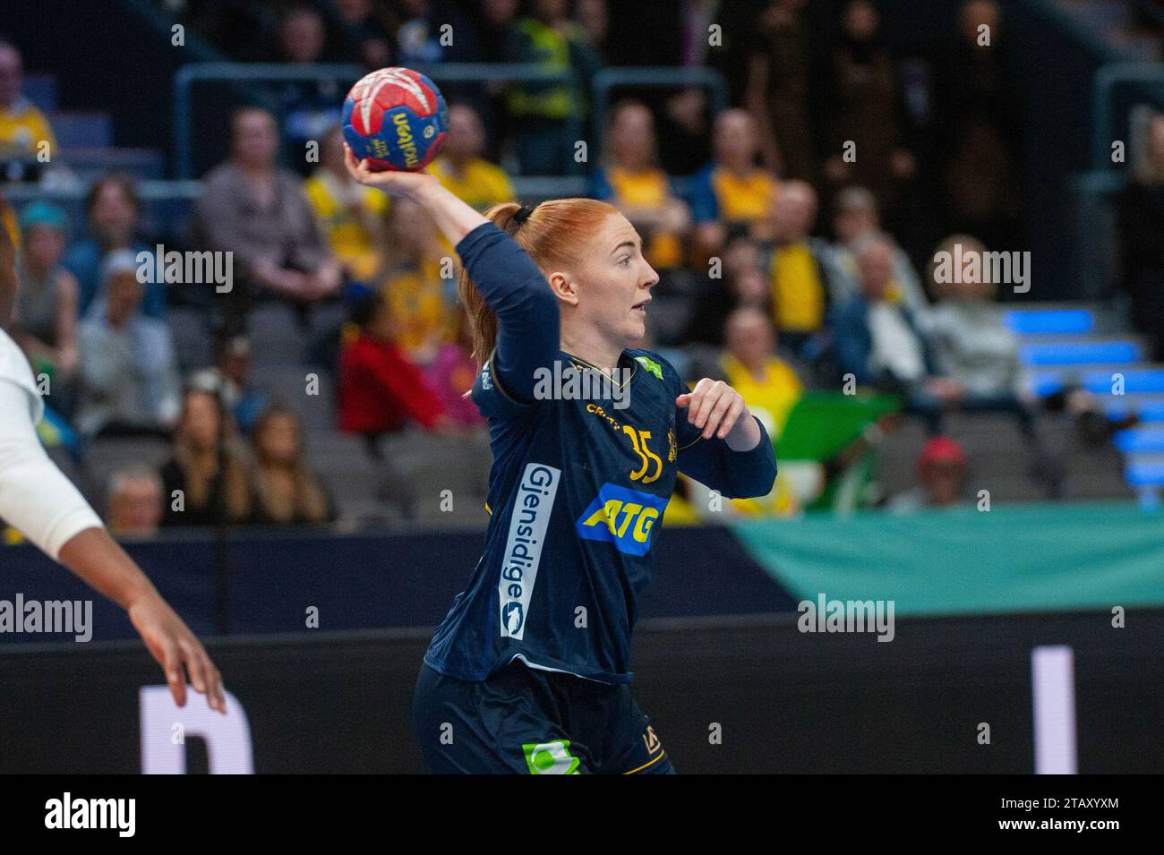 Gothenburg, Sweden. 3rd Dec 2023. Sofia Hvefelt of Sweden during the 2023 IHF Women's World ...