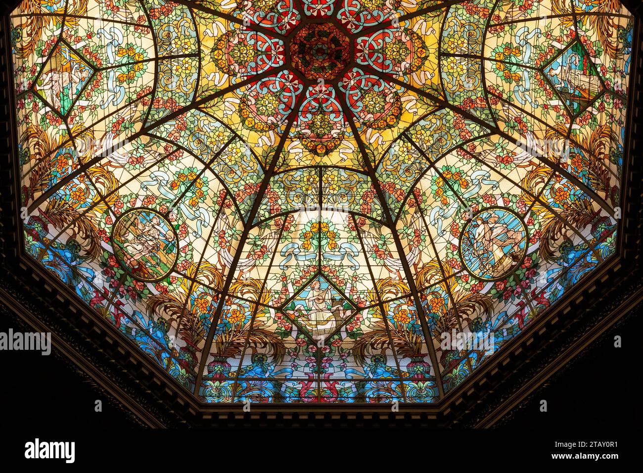 Argentina, Buenos Aires. The Teatro Colón, historic opera house is ...