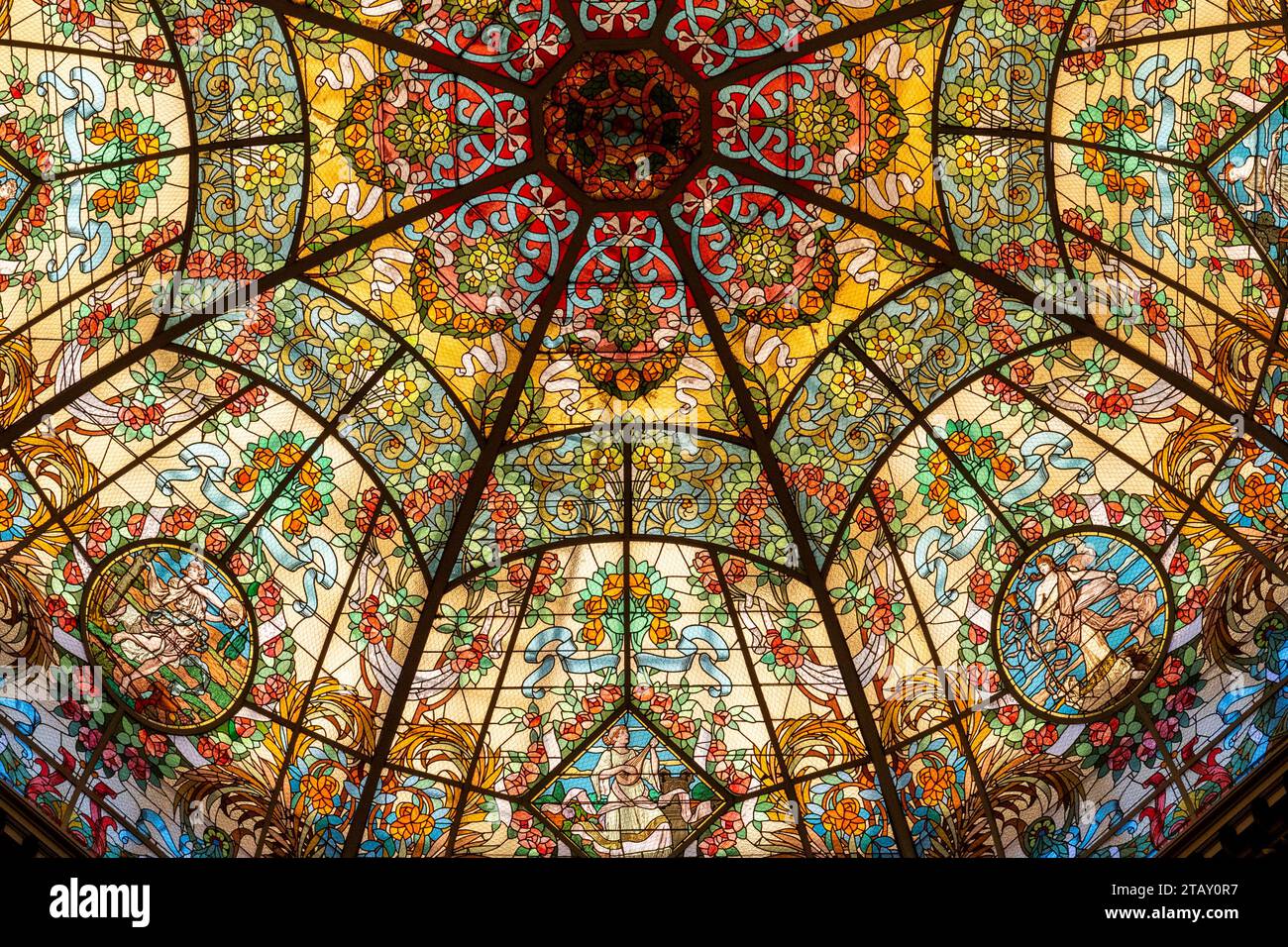 Argentina, Buenos Aires. The Teatro Colón, historic opera house is ...
