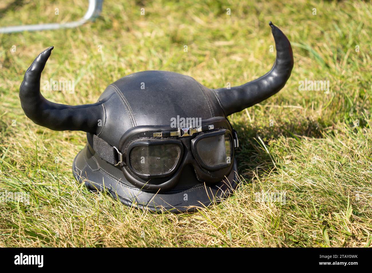 Horned Motorcycle Helmet