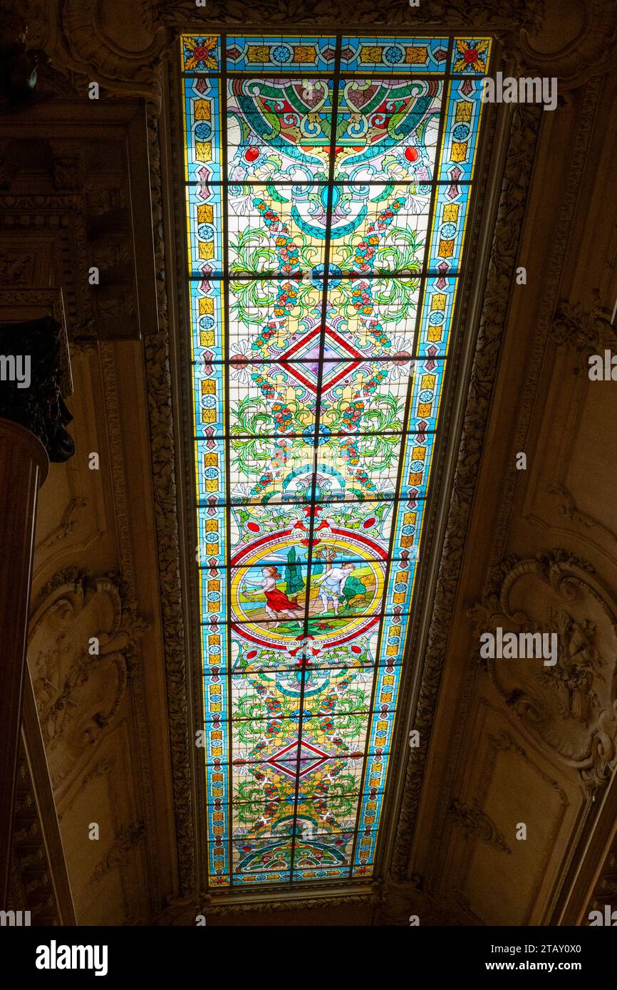 Argentina, Buenos Aires. The Teatro Colón, historic opera house is ...