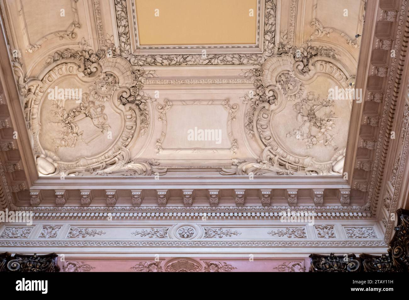 Argentina, Buenos Aires. The Teatro Colón, historic opera house is ...