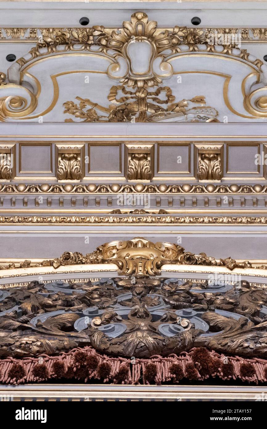 Argentina, Buenos Aires. The Teatro Colón, historic opera house is ...