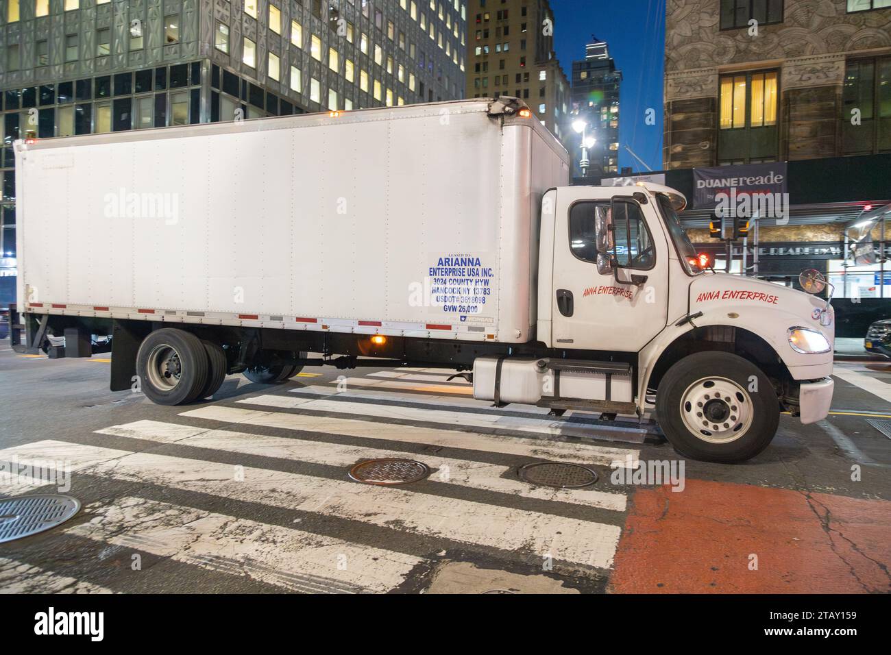 Delivery Truck, New York City, United States of America Stock Photo - Alamy