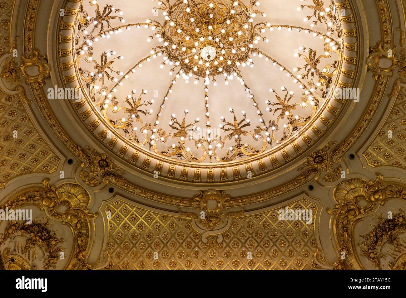Argentina, Buenos Aires. The Teatro Colón, historic opera house is ...