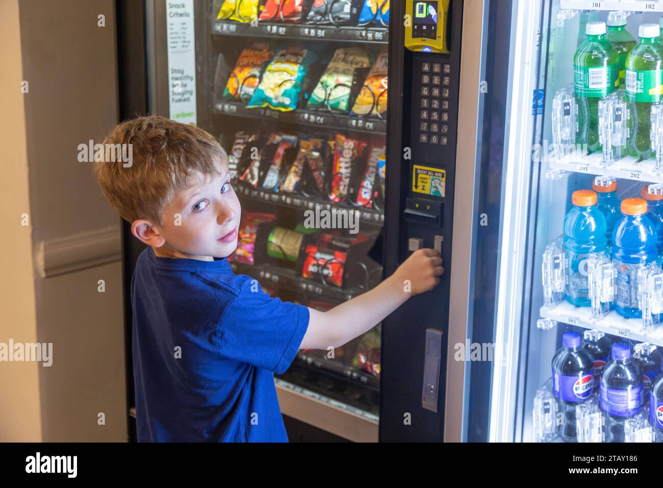 Vending machines at West Side YMCA Hostel, W63rd Street, New York City ...