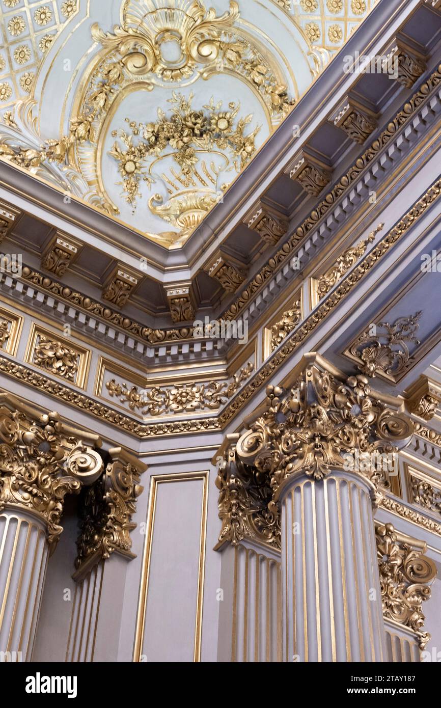 Argentina, Buenos Aires. The Teatro Colón, historic opera house is ...