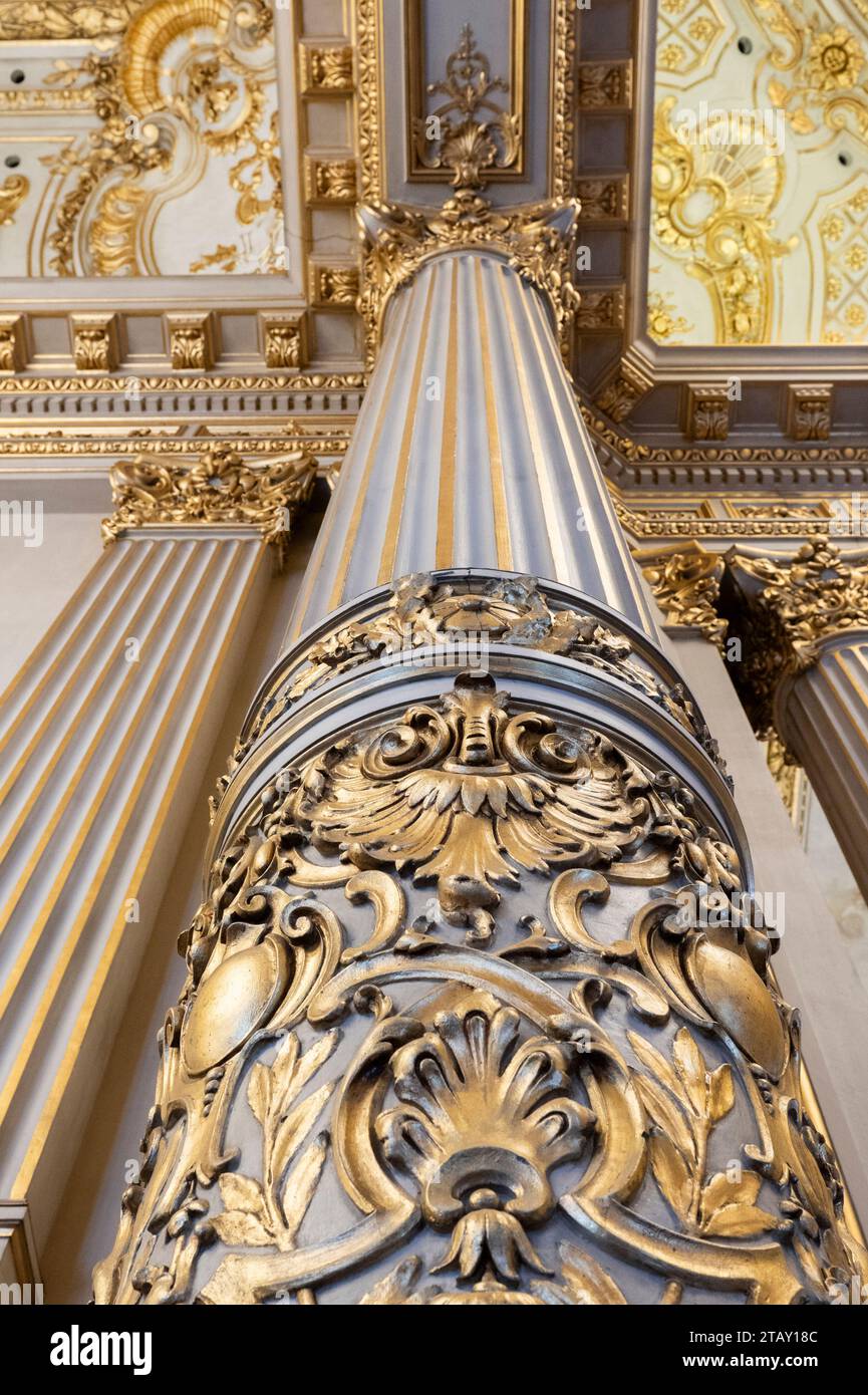 Argentina, Buenos Aires. The Teatro Colón, historic opera house is ...