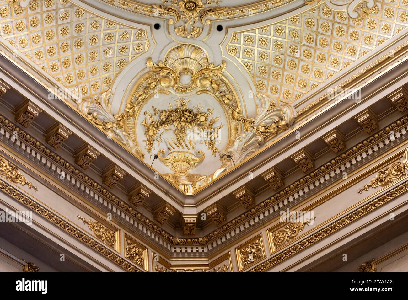Argentina, Buenos Aires. The Teatro Colón, historic opera house is ...