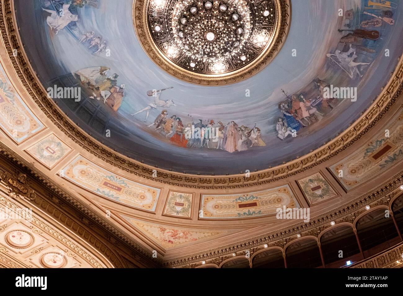 Argentina, Buenos Aires. The Teatro Colón, historic opera house is ...