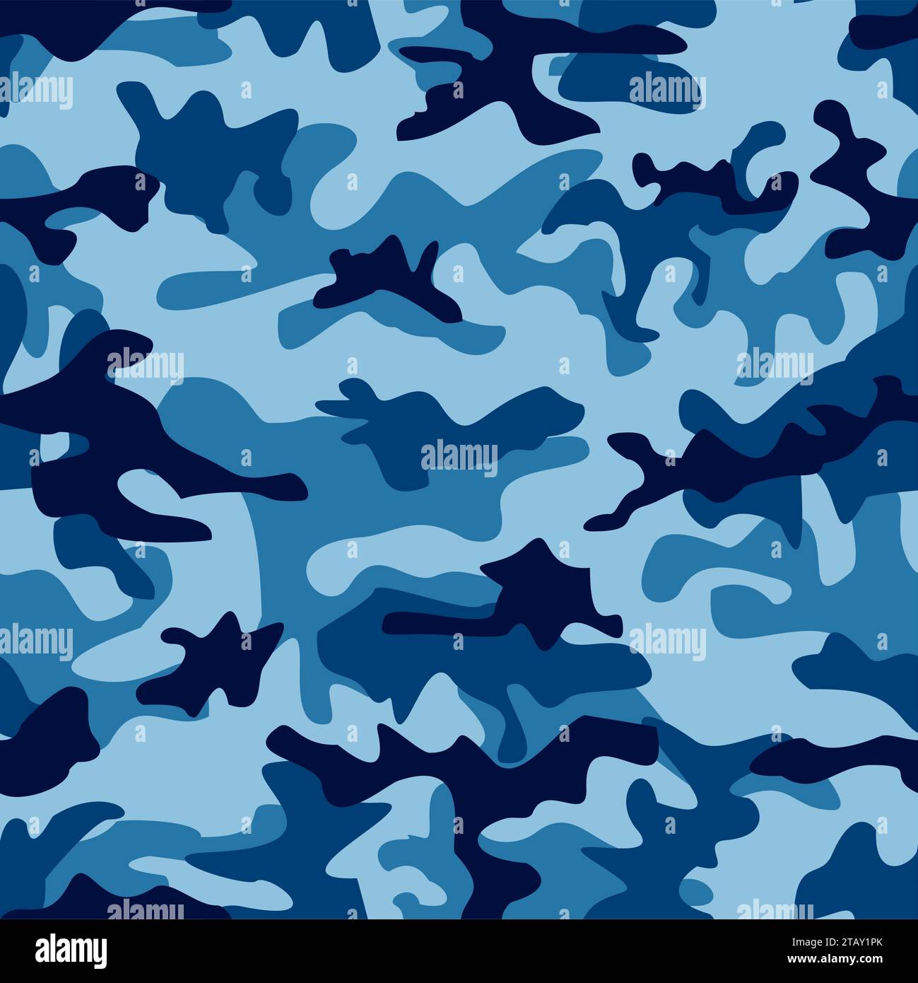 Sea water camouflage seamless pattern. Blue camouflage vector Stock ...