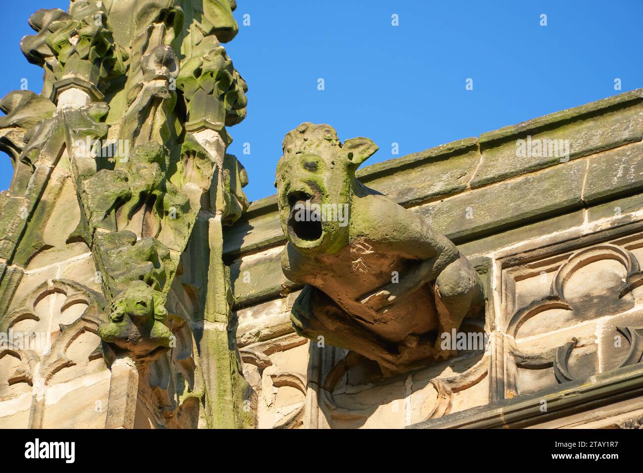 Stone gargoyle on victorian hi-res stock photography and images - Alamy