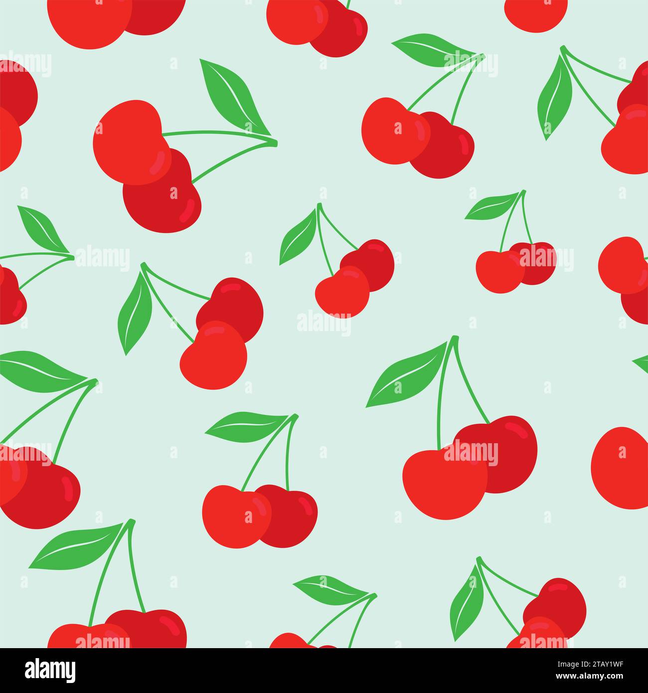 Cherry seamless pattern. Texture for textile, wallpaper, wrappings and ...