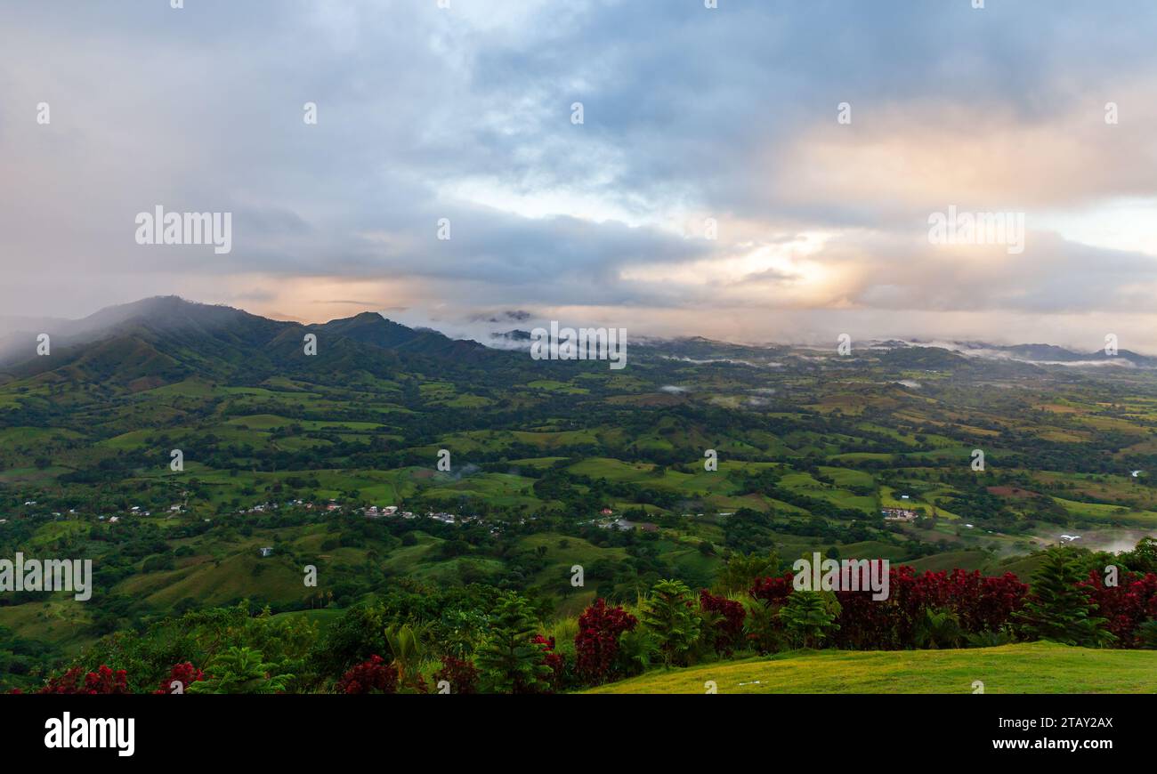 Mountain landscape photo taken on a rainy sunny morning. Montana ...