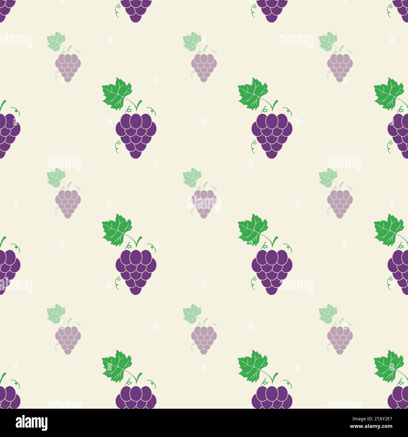 Grape pattern vine seamless background. Vector illustration Stock Vector Image & Art - Alamy