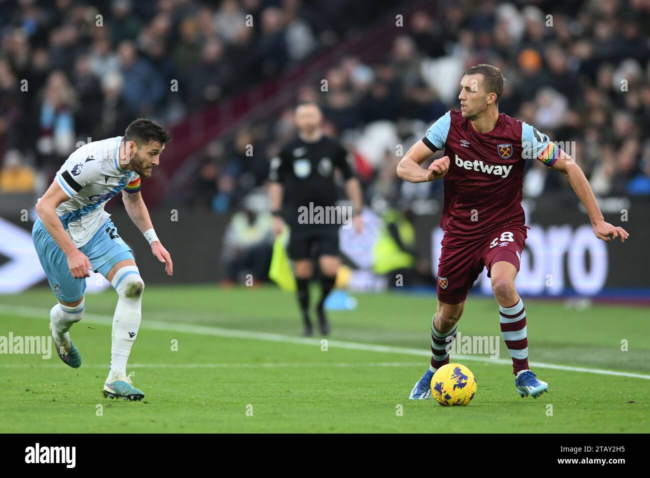 London, England on 3 December 2023., Thomas Soucek of West Ham United ...