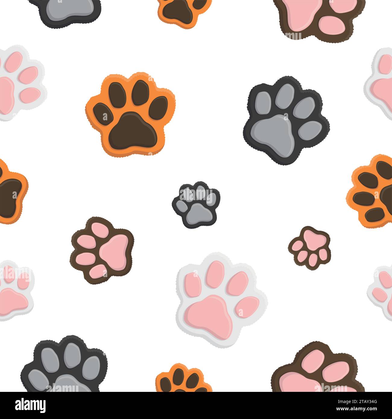 Dog footprint Stock Vector Images - Alamy