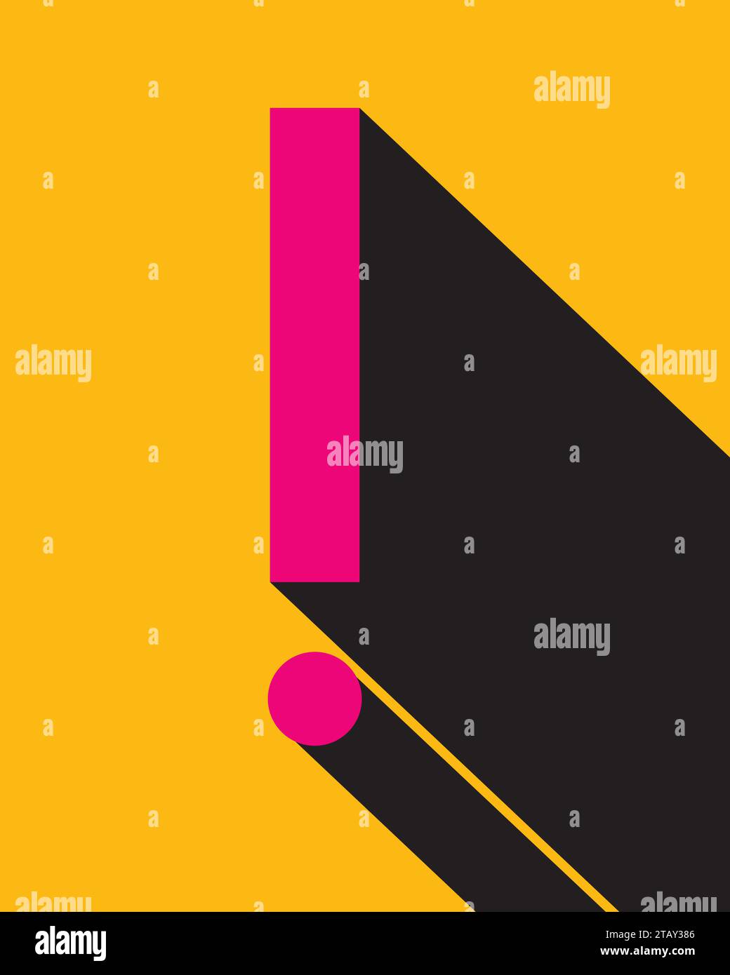 exclamation mark sign with shadow wallpaper Stock Vector Image & Art ...