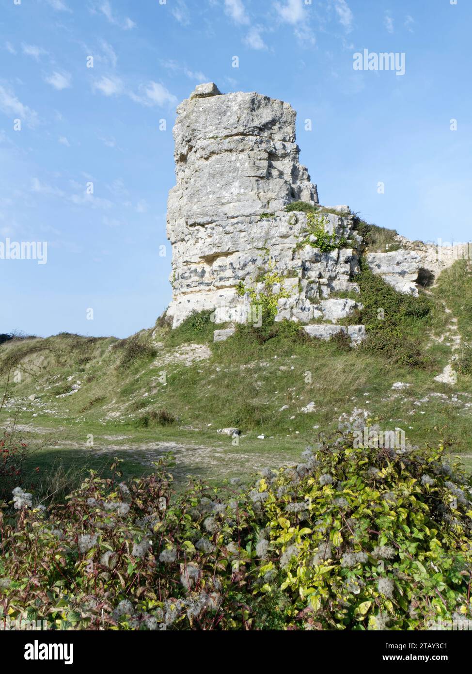 Nicodemus Knob, a 10m tall rock pillar left over from Portland Stone ...