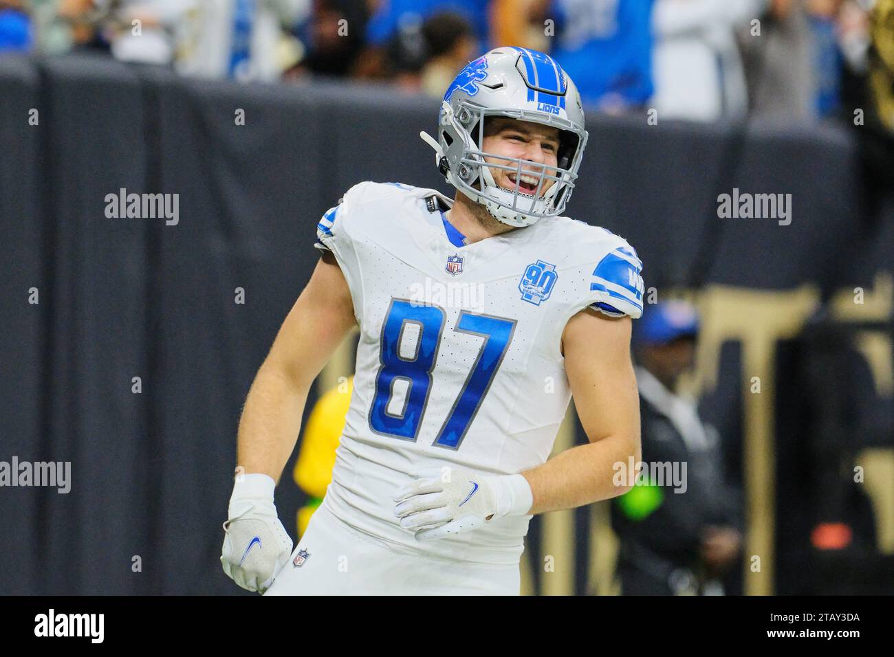 New Orleans, Louisiana, USA. 3rd Dec, 2023. Detroit Lions tight end Sam ...