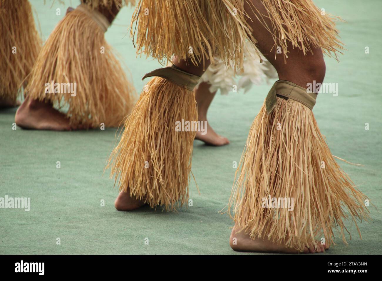 A Group of eastern island folk dancers in an outdoor festival Stock ...