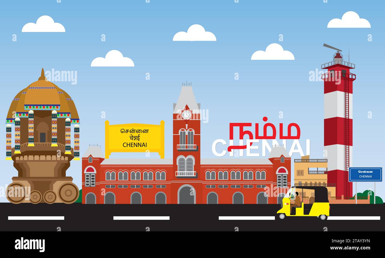 Asia india tamil nadu chennai Stock Vector Images - Alamy