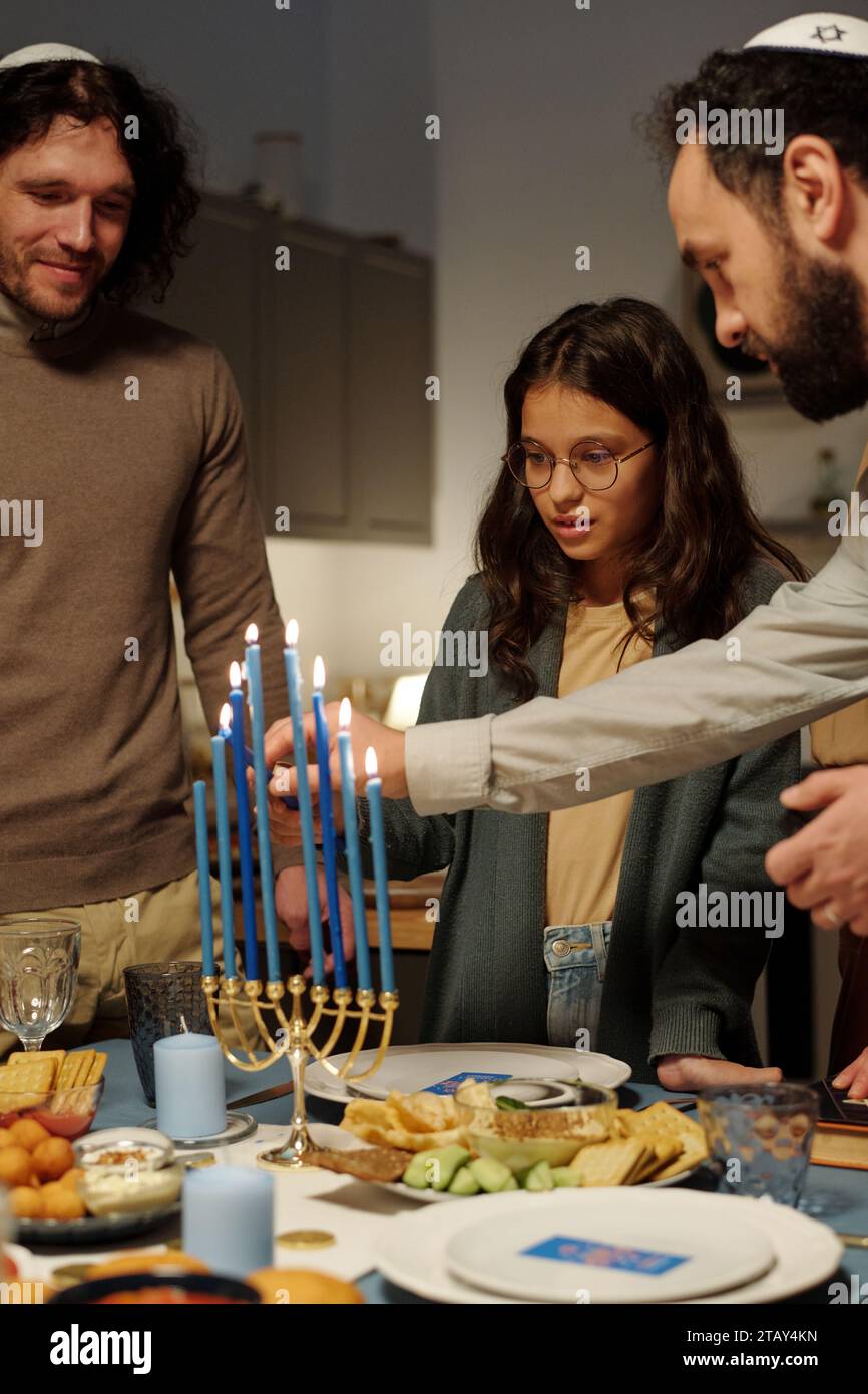 Shammash and candles hi-res stock photography and images - Alamy