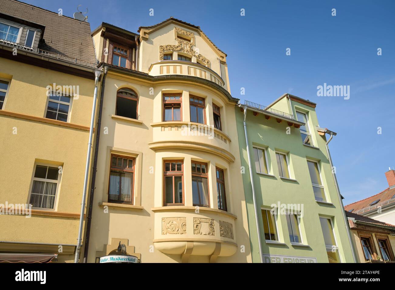Altbauten, Bachstraße, Altstadt, Jena, Thüringen, Deutschland *** Old ...