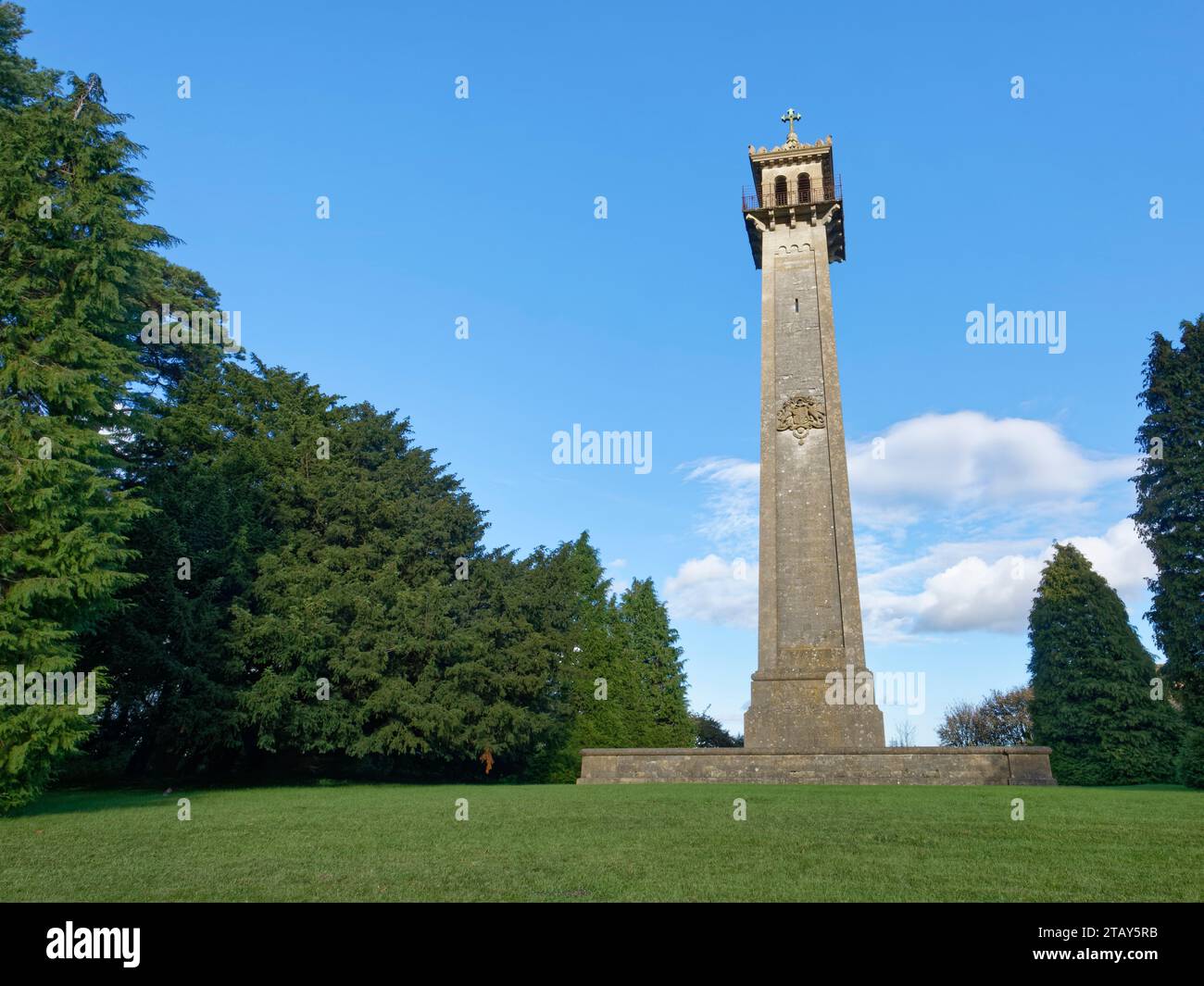 The Somerset monument, commissioned in 1846 by Lord Robert Somerset, a ...