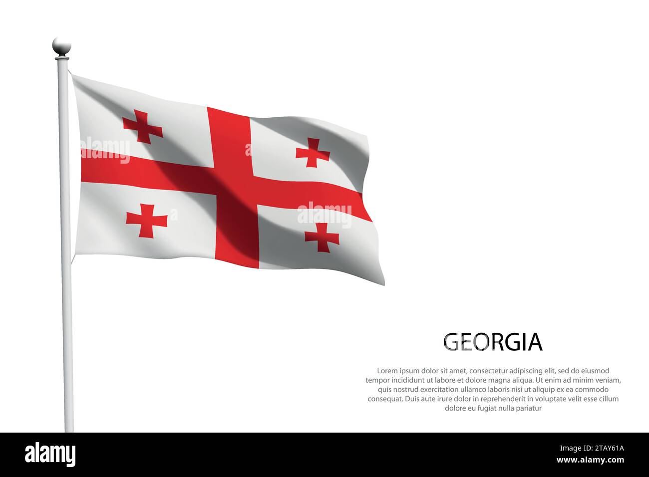 Georgia state flag on Stock Vector Images - Alamy