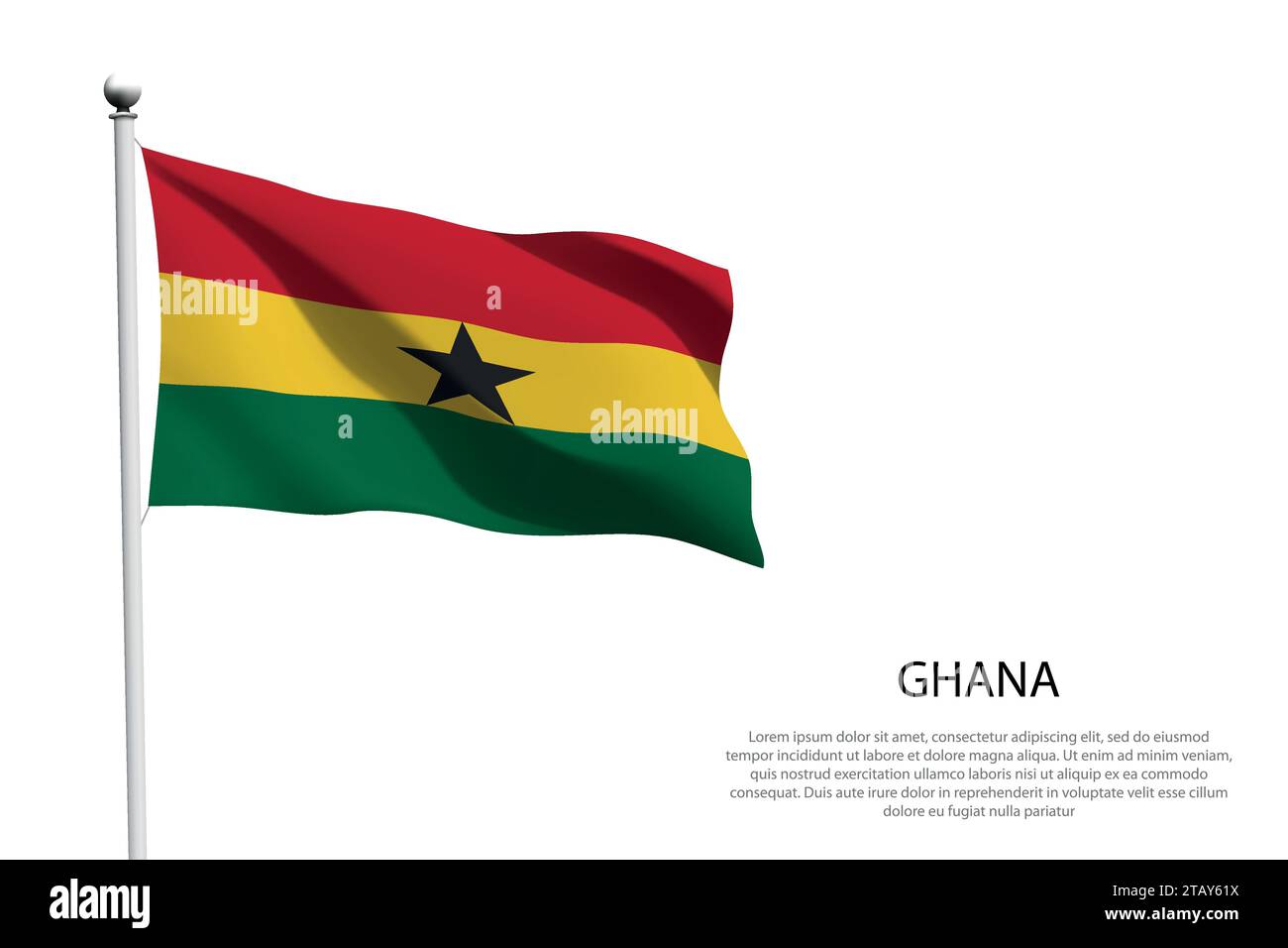 Flag ghana republic ghana Cut Out Stock Images & Pictures - Alamy