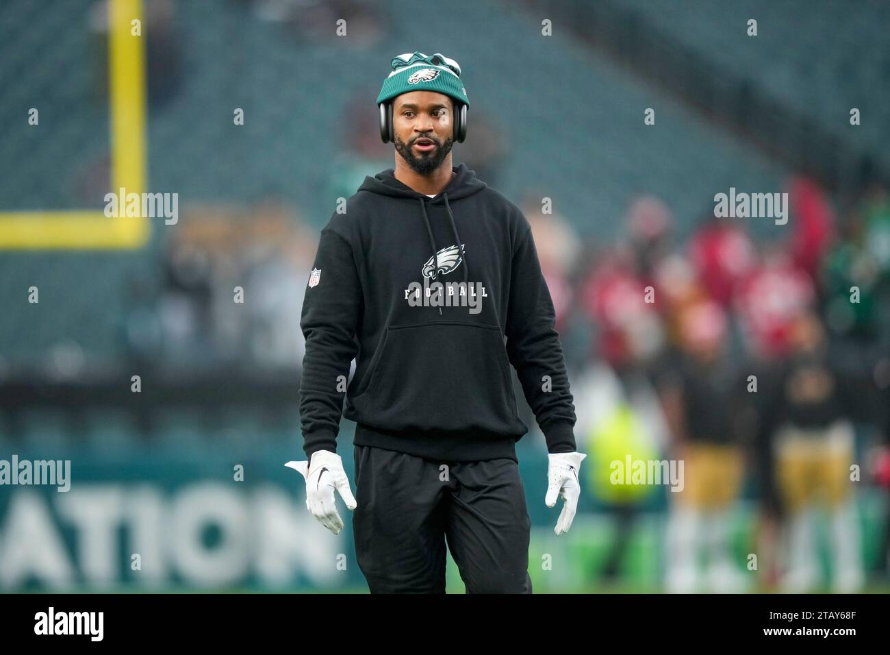 Philadelphia Eagles cornerback Darius Slay works out prior to an NFL ...