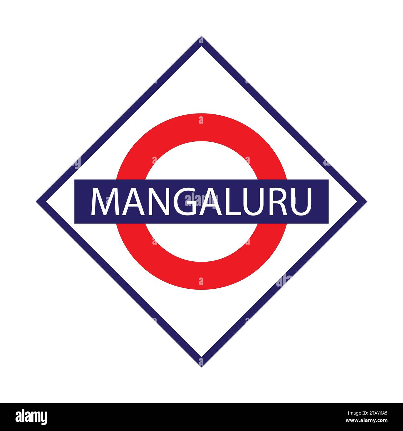 Mangaluru junction railways name board isolated on white Stock Vector Image & Art - Alamy