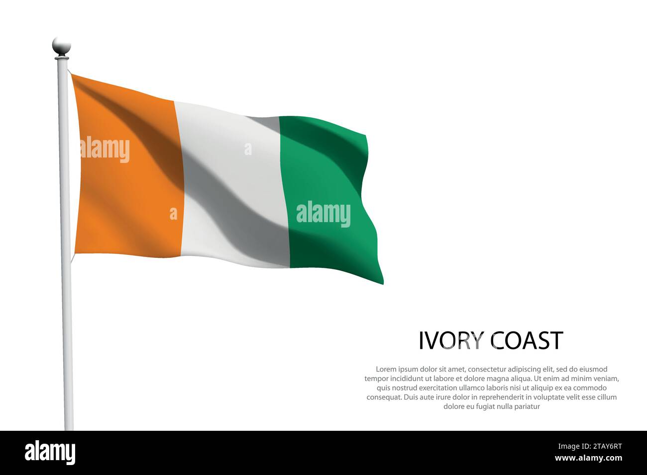 Ivory coast flag on Stock Vector Images - Alamy