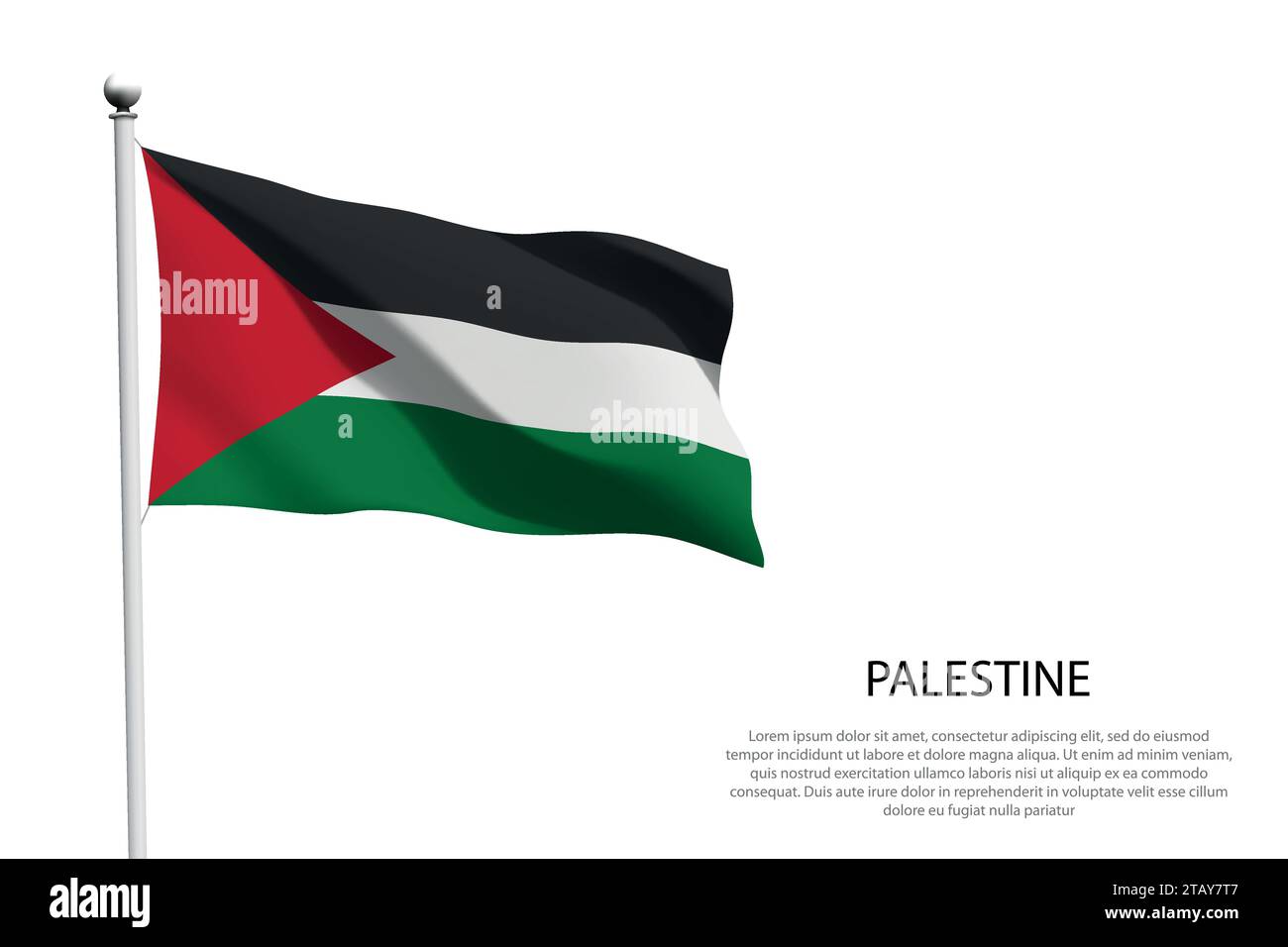 Palestine flag pole hi-res stock photography and images - Alamy