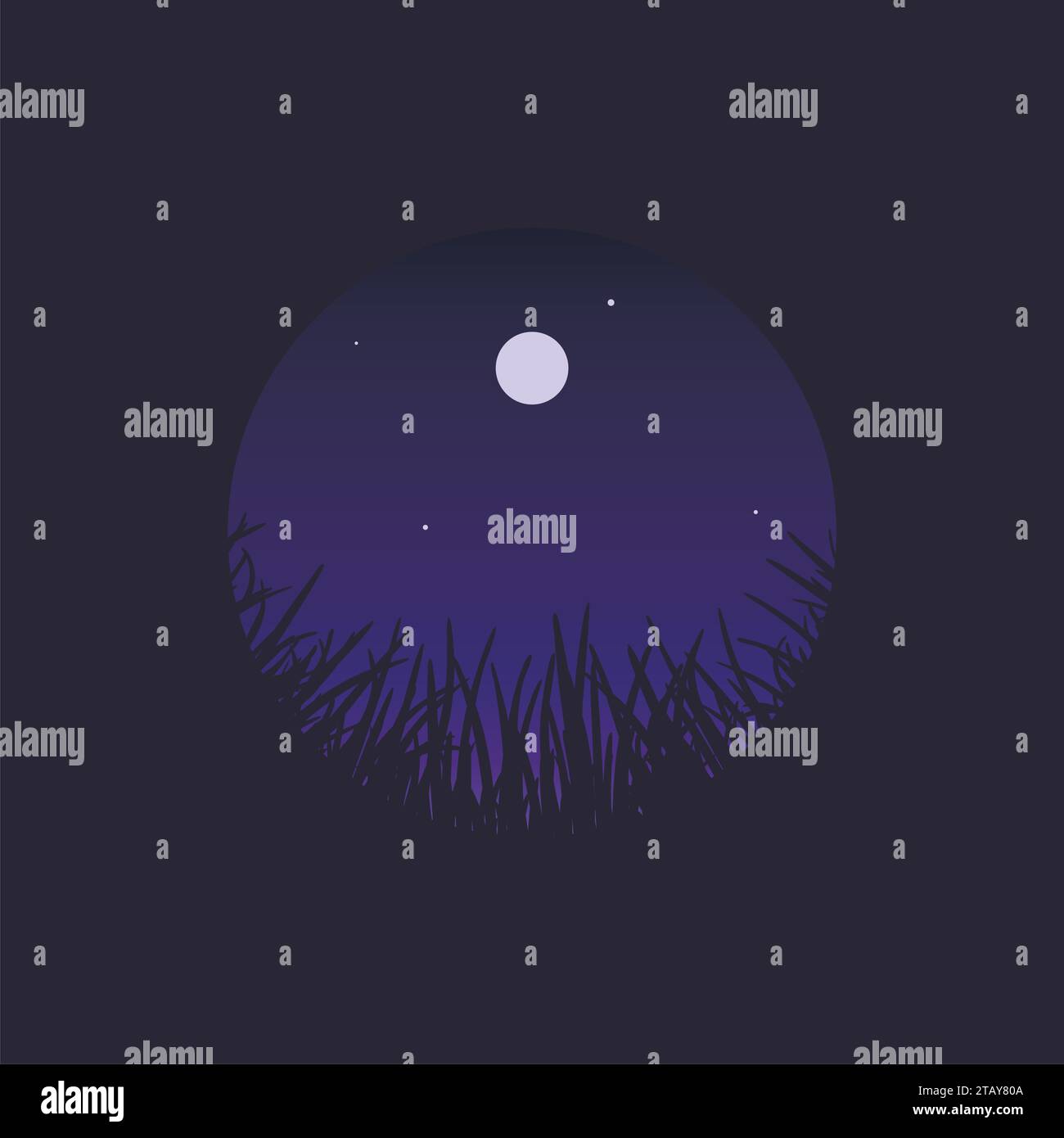 Starry sky night above Stock Vector Images - Alamy
