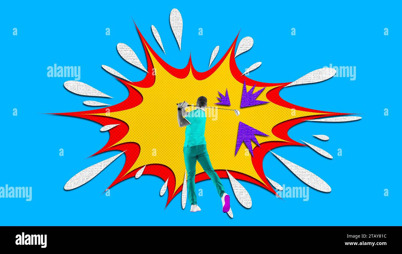 Golf poster pop hi-res stock photography and images - Alamy