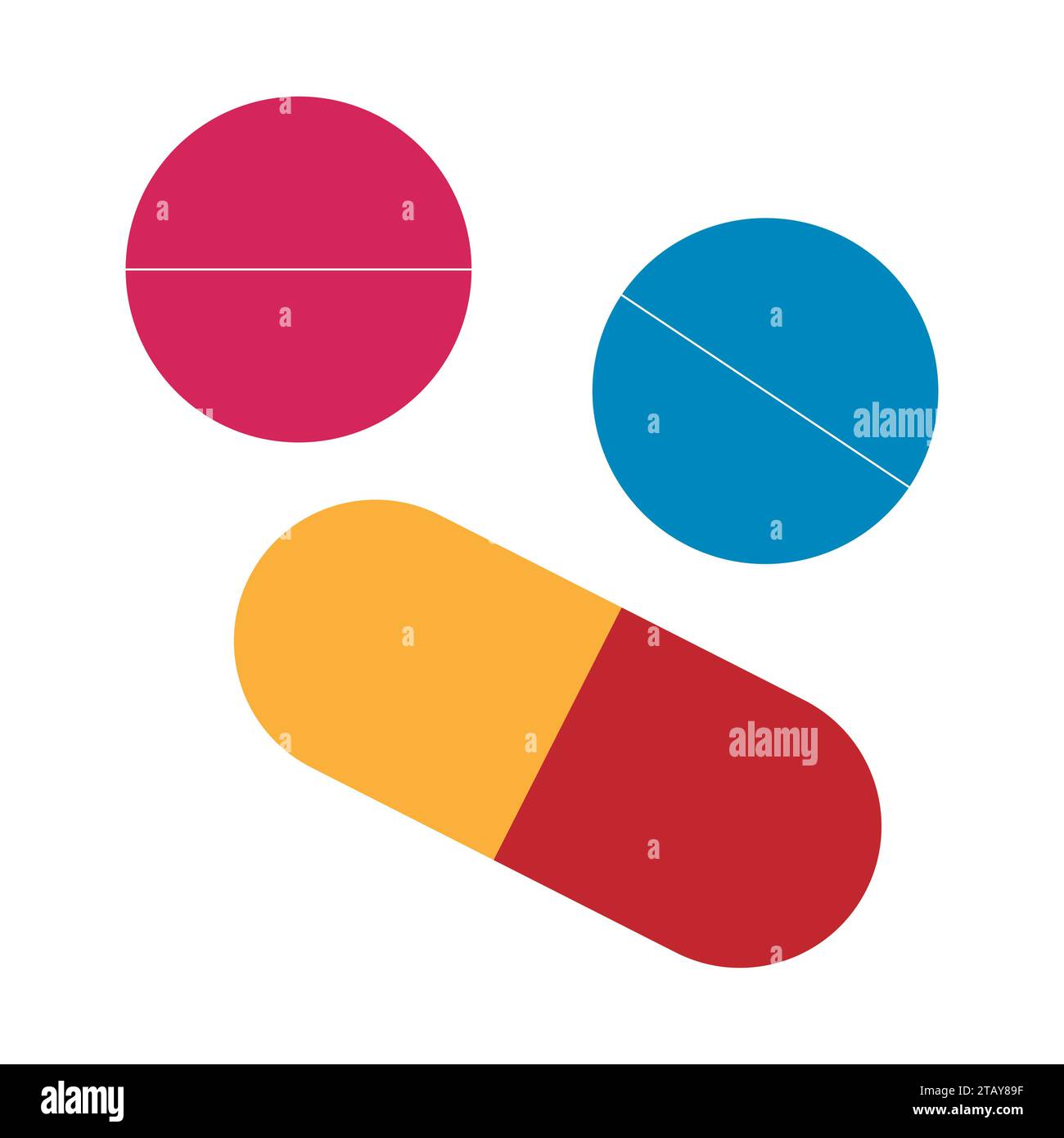 Blue antibiotic capsule pills Stock Vector Images - Alamy
