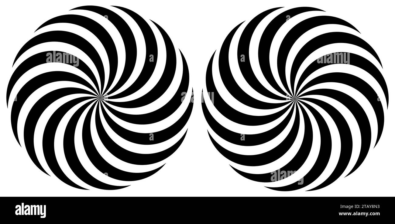 Black white spiral curl Stock Vector Images - Alamy