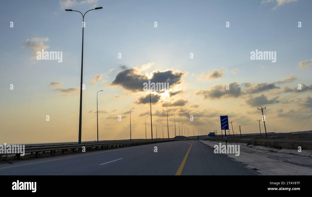Salalah, Oman- November 11,2023- beautiful roads of salalah filled with ...