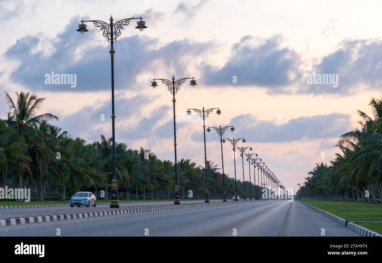 Salalah, Oman- November 11,2023- beautiful roads of salalah filled with ...