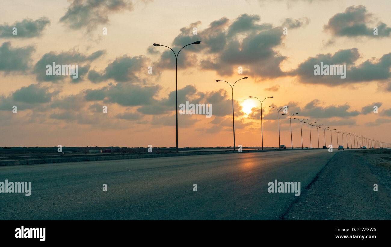 Salalah, Oman- November 11,2023- beautiful roads of salalah filled with ...