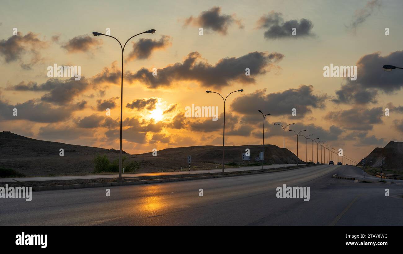 Salalah, Oman- November 11,2023- beautiful roads of salalah filled with ...