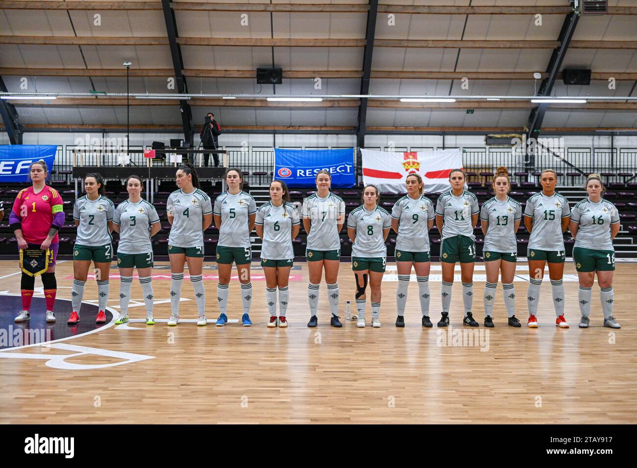 Line-up North-Ireland ( Alice Harkness-Armstrong (1) of North-Ireland ...
